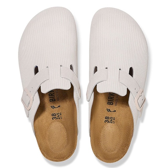 Birkenstock | Shoes | Boston Suede Embossed Corduroy Clog | Poshmark